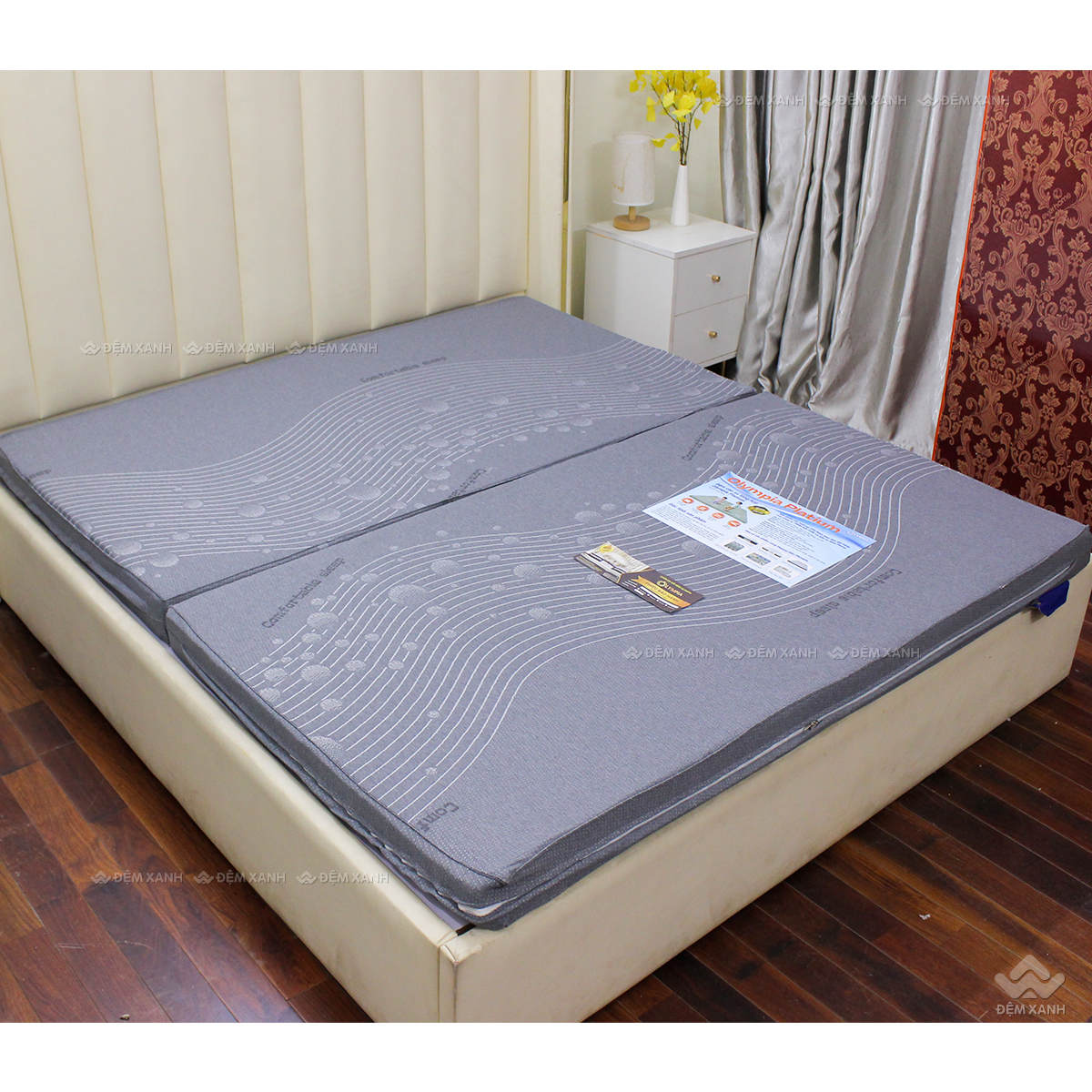 Đệm cao su tổng hợp Olympia Platium 2 mảnh