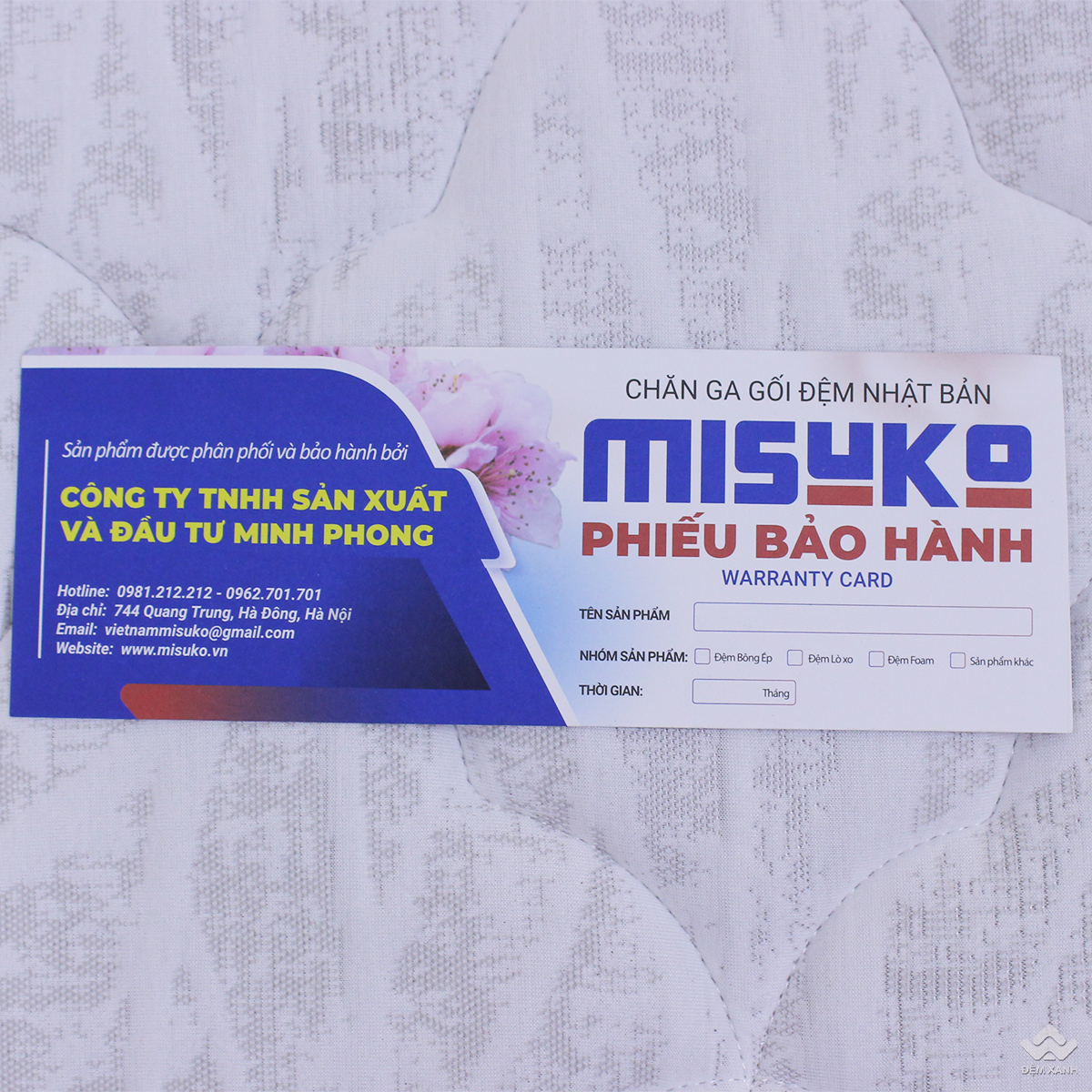 Đệm lò xo túi độc lập hút chân không Nhật Bản Misuko Michio 3 viền cao 26cm