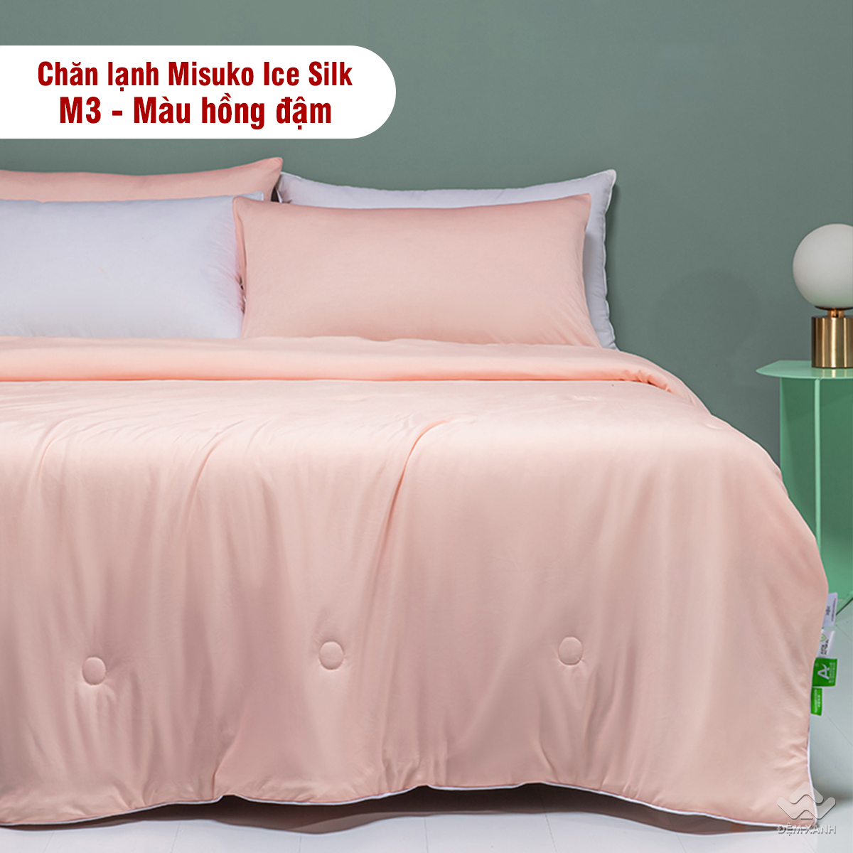 Chăn lạnh Misuko Ice Silk M3 màu hồng đậm